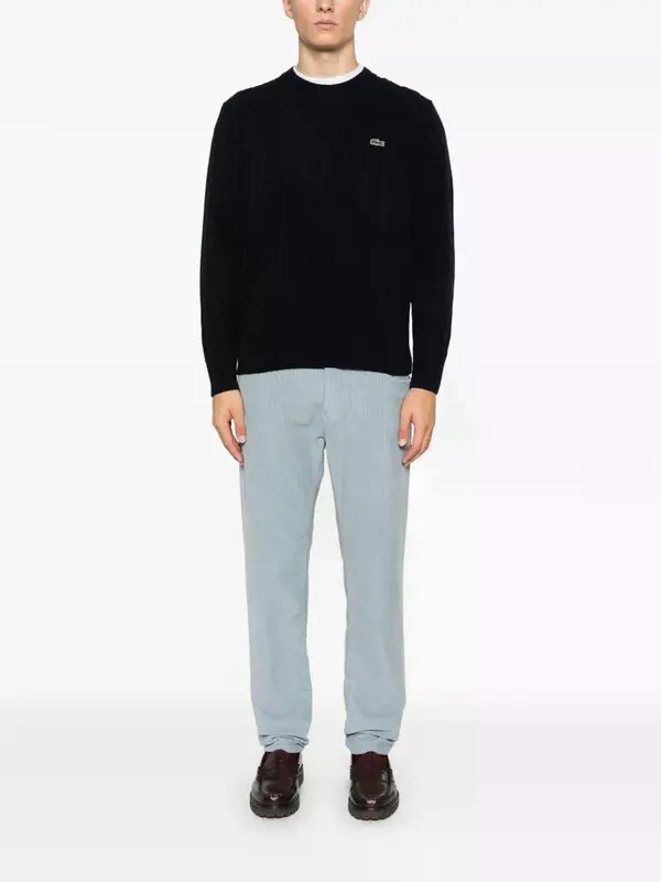Lacoste Cable-knit Sweater - Blue