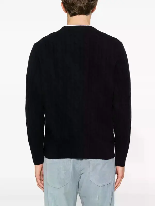 Lacoste Cable-knit Sweater - Blue