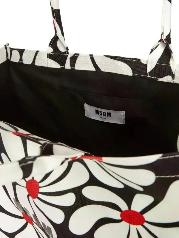 MSGM Floral-print Tote Bag