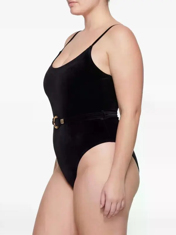 Zimmermann Rhiannon Velvet Belted Swimsuit