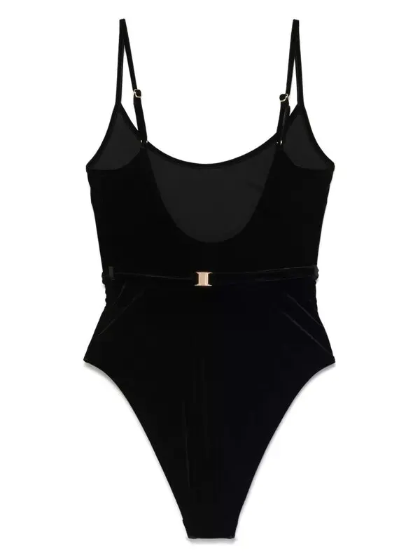 Zimmermann Rhiannon Velvet Belted Swimsuit
