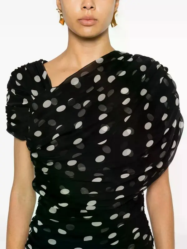 Saint Laurent Polka-dot Mini Dress