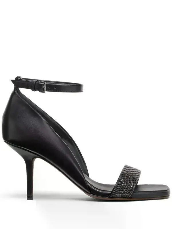 Brunello Cucinelli Monili-trim Leather Sandals