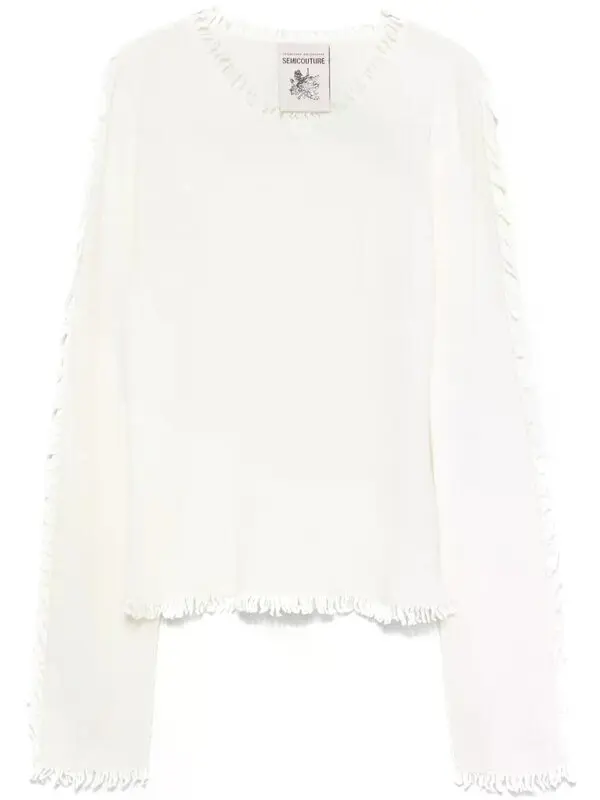 SEMICOUTURE Isobel Sweater - Neutrals