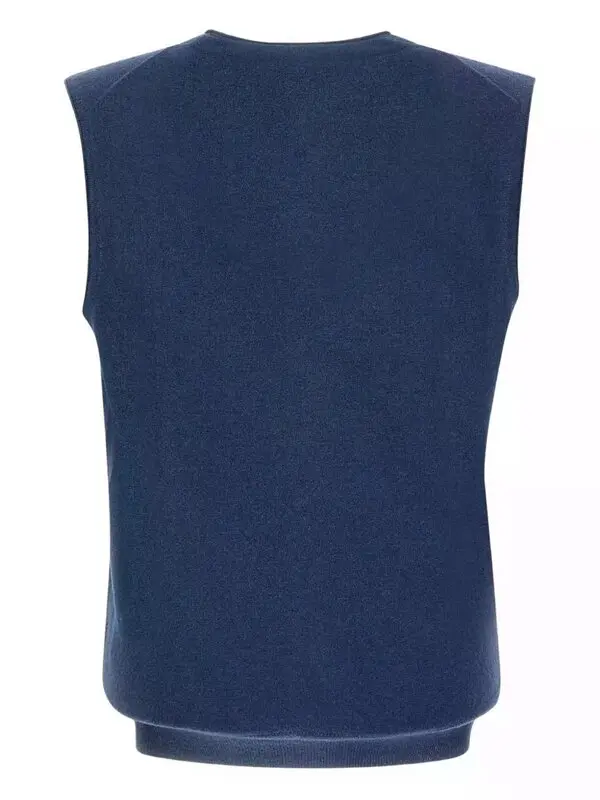 KANGRA Wool Sleeveless Cardigan