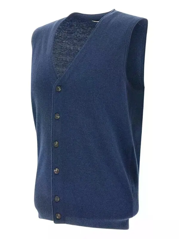 KANGRA Wool Sleeveless Cardigan