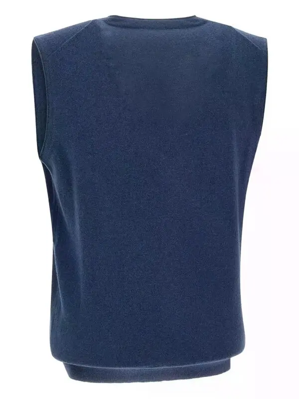 KANGRA Wool Sleeveless Cardigan