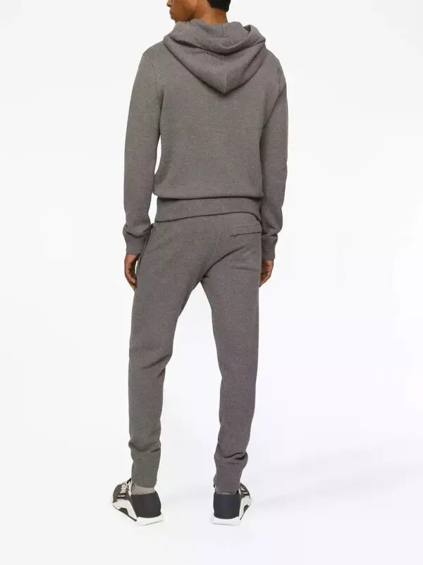 Dolce & Gabbana Wool-cashmere Hoodie With Logo Tag