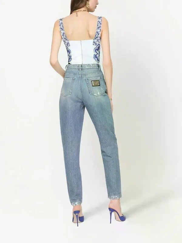 Dolce & Gabbana Mini Ripped Detail Jeans