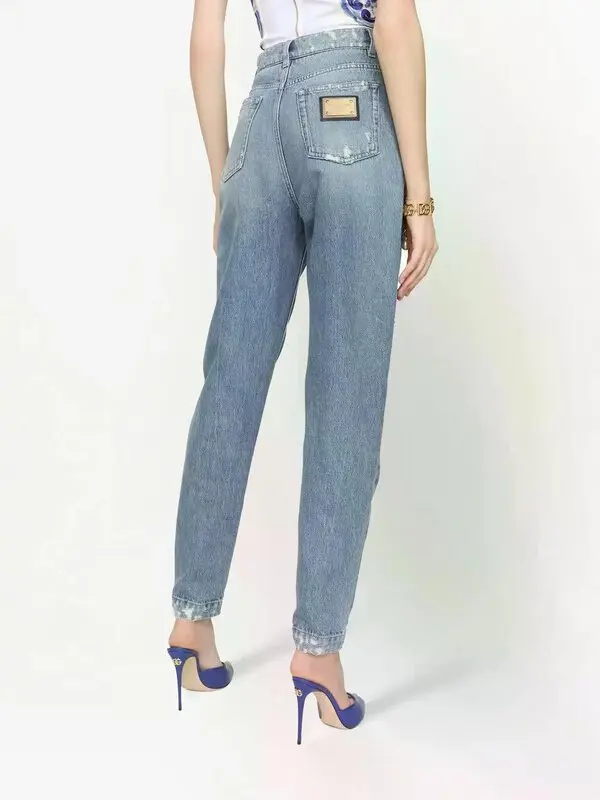 Dolce & Gabbana Mini Ripped Detail Jeans