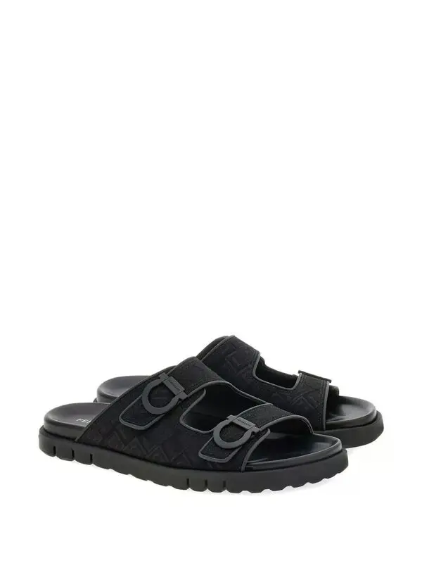 FERRAGAMO Gancini Jacquard Sandals