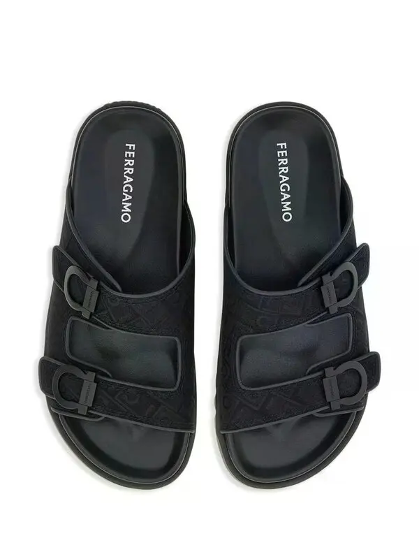FERRAGAMO Gancini Jacquard Sandals