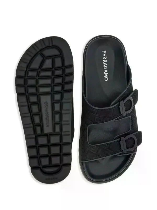 FERRAGAMO Gancini Jacquard Sandals