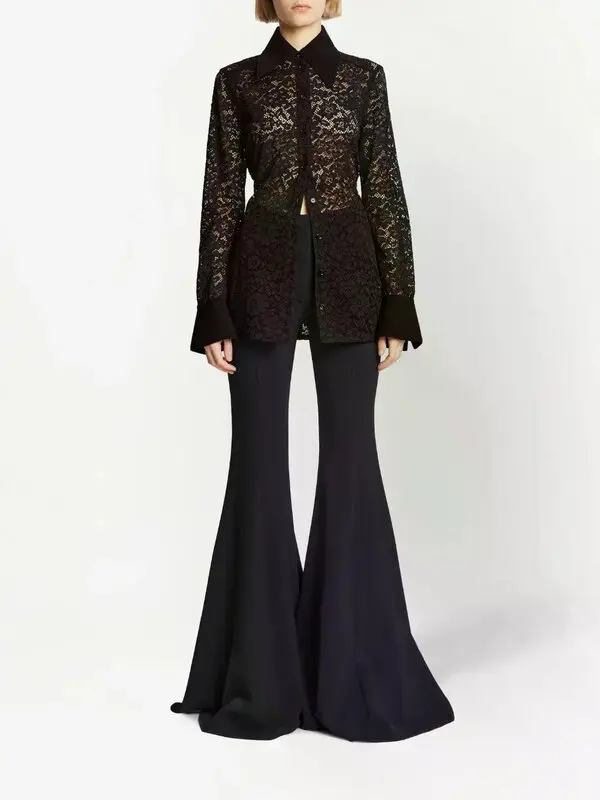 Proenza Schouler Floral Lace Shirt