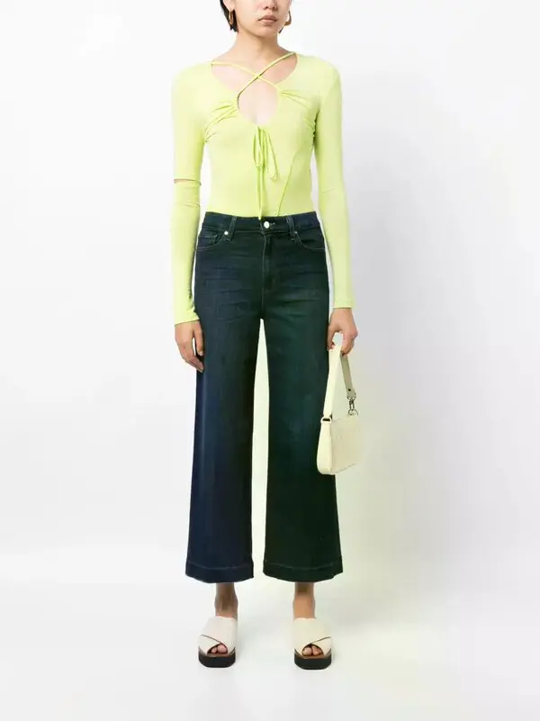Paige Logo-patch Cropped Jeans