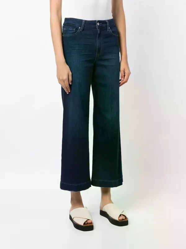 Paige Logo-patch Cropped Jeans