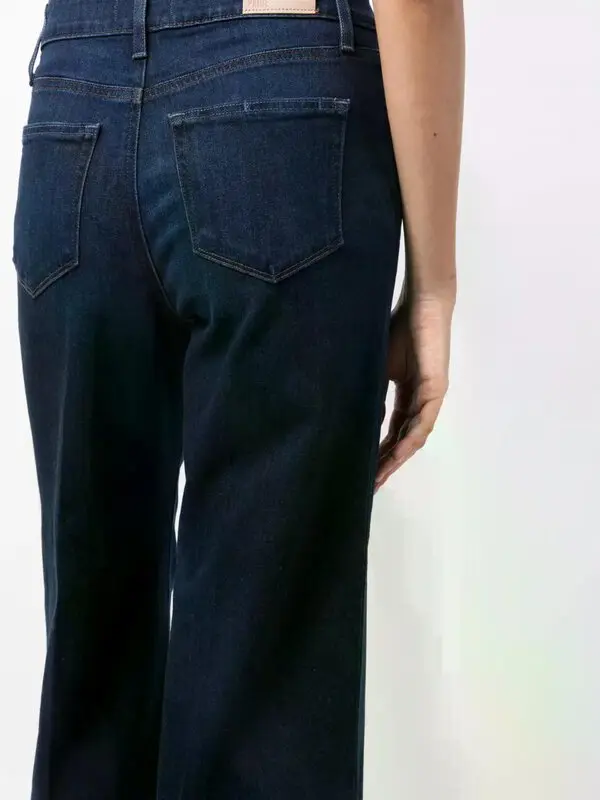 Paige Logo-patch Cropped Jeans