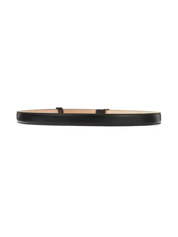 JIMMY CHOO Diamond Leather Belt - Black