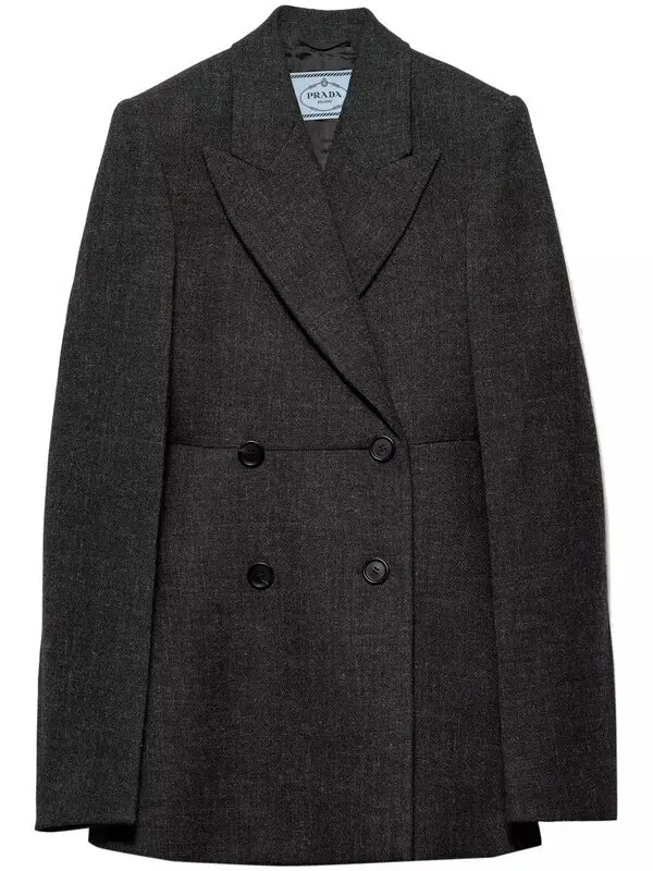 Prada Double-breasted Wool Coat
