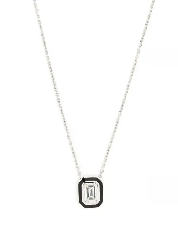 SELIM MOUZANNAR 18kt White Gold Mina Diamond Necklace - Silver