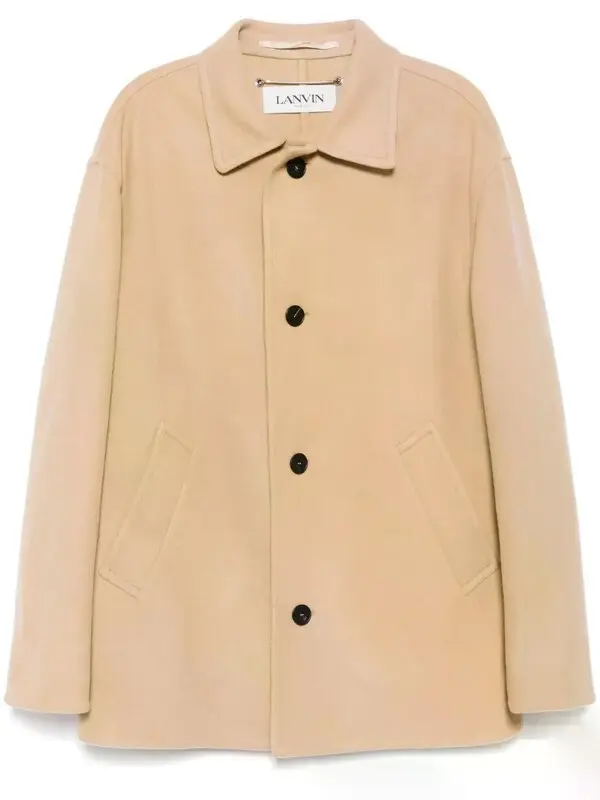 LANVIN Single-breasted Virgin Wool And Cashmere Coat