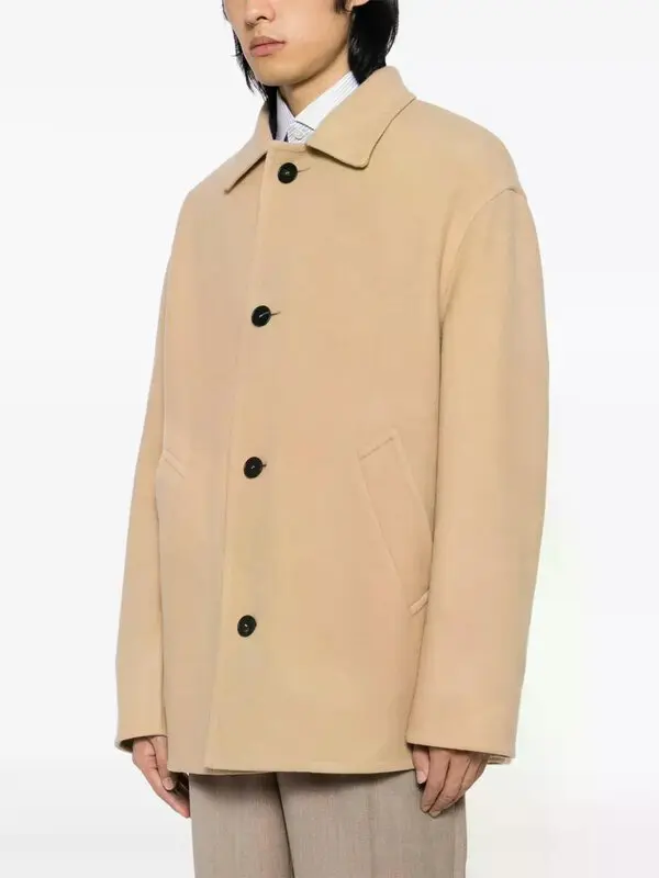 LANVIN Single-breasted Virgin Wool And Cashmere Coat