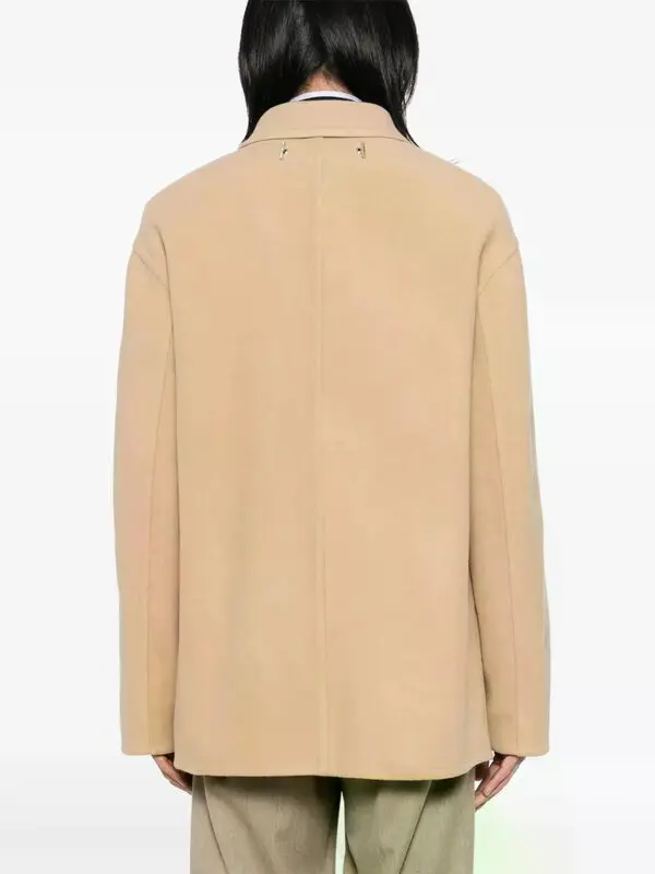 LANVIN Single-breasted Virgin Wool And Cashmere Coat