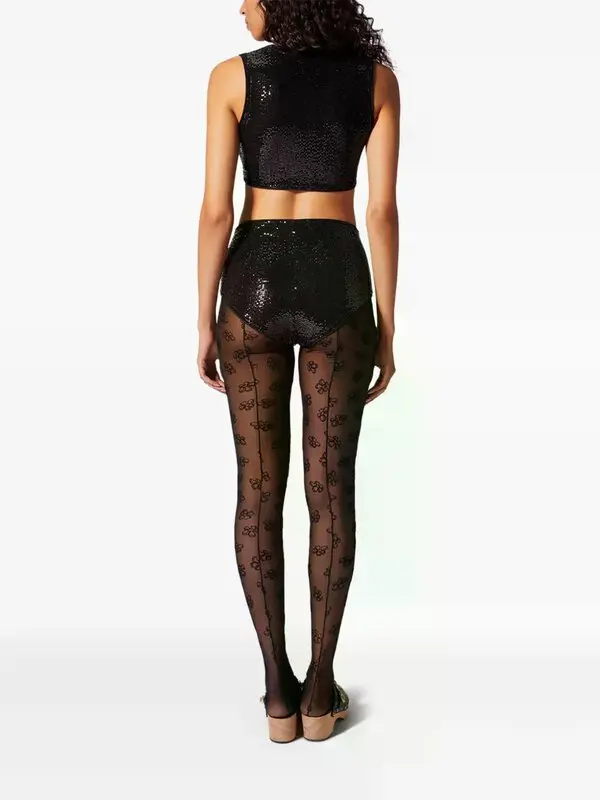 MARGHERITA MACCAPANI Rhinestone-embellished Micro Shorts