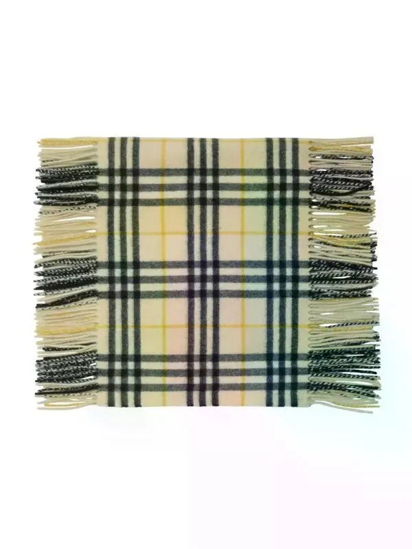 Burberry Checkered Happy Scarf - Neutrals