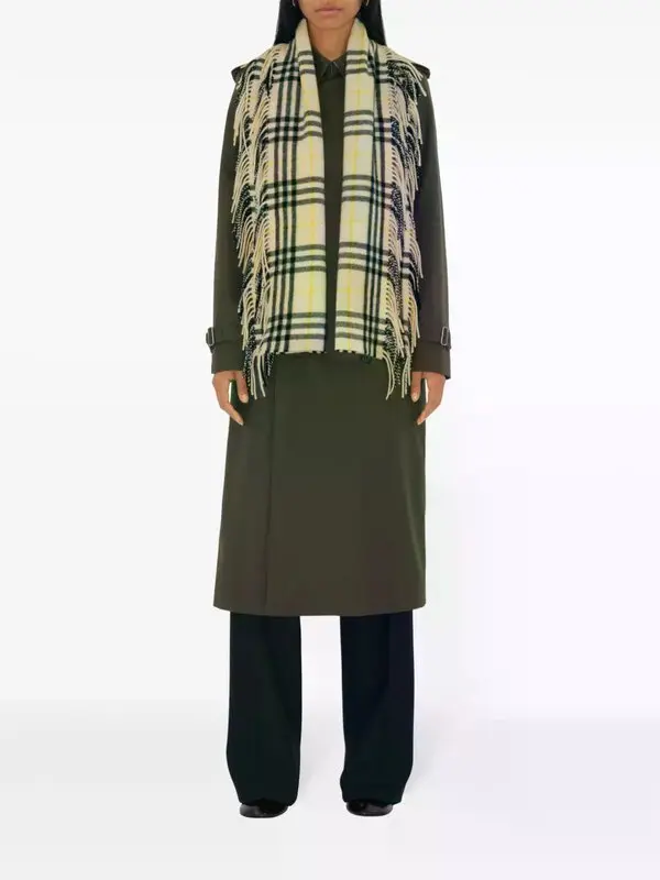 Burberry Checkered Happy Scarf - Neutrals