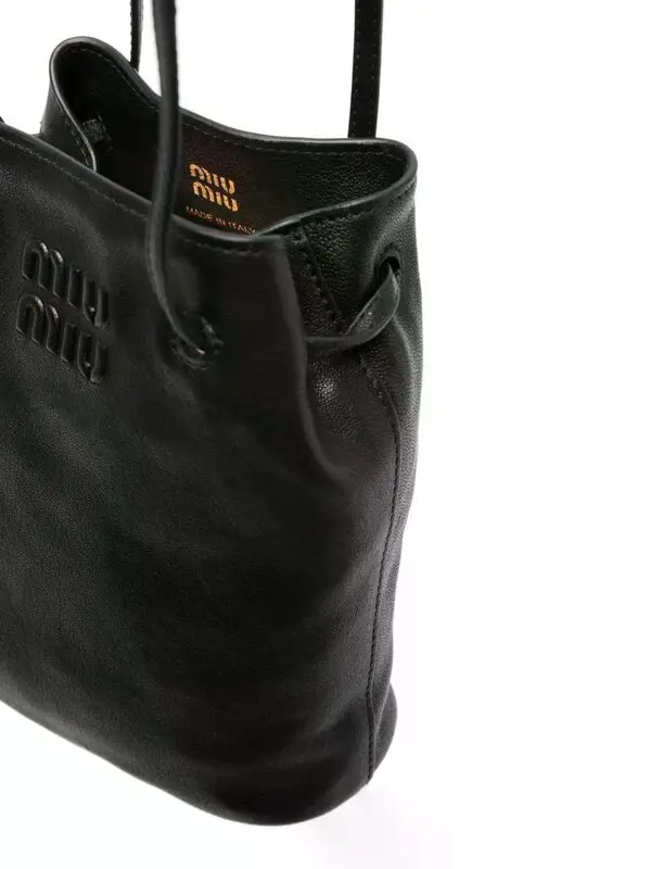 Miu Miu Mini Leather Bucket Bag