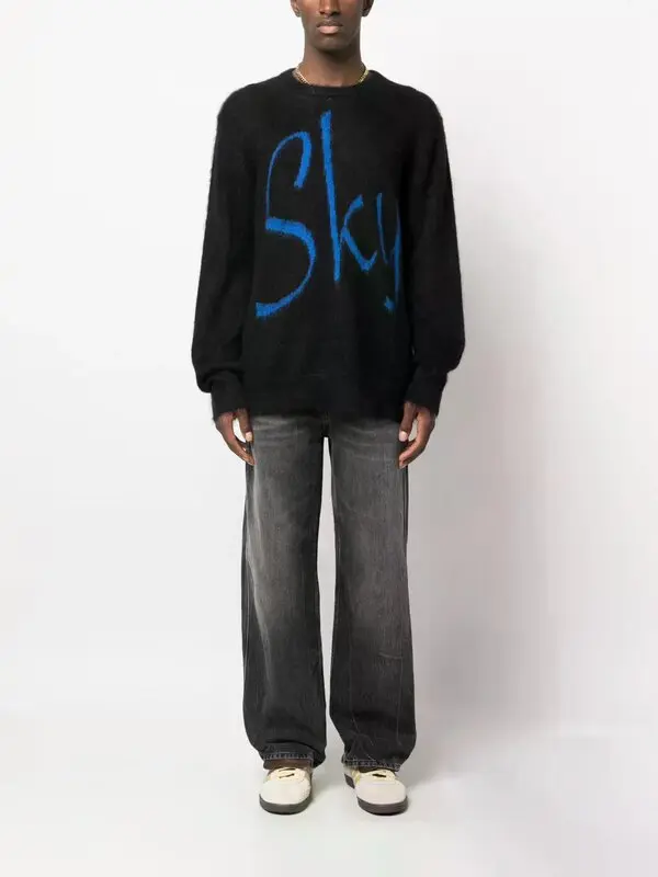 BLUE SKY INN Logo-print Crew-neck Jumper
