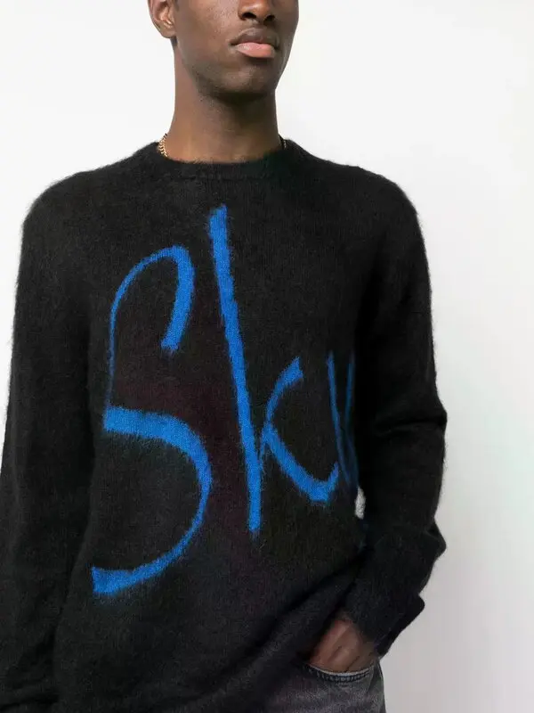 BLUE SKY INN Logo-print Crew-neck Jumper