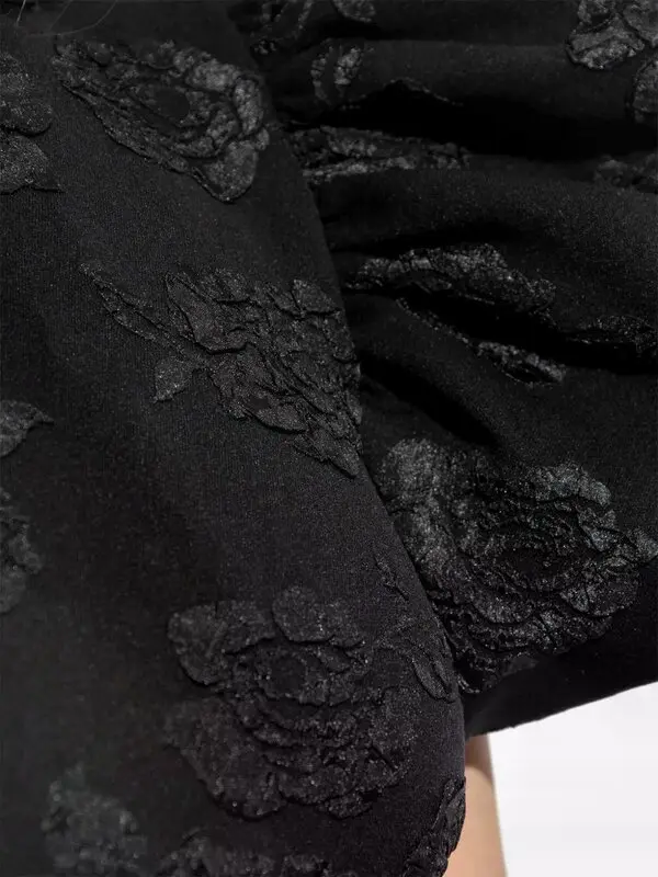 ROTATE BY BIRGER CHRISTENSEN Jacquard-pattern Midi Dress