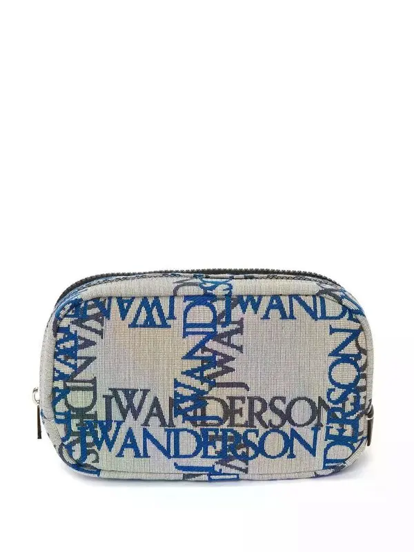 JW Anderson Logo-jacquard Canvas Zipped Pouch