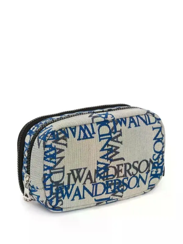 JW Anderson Logo-jacquard Canvas Zipped Pouch