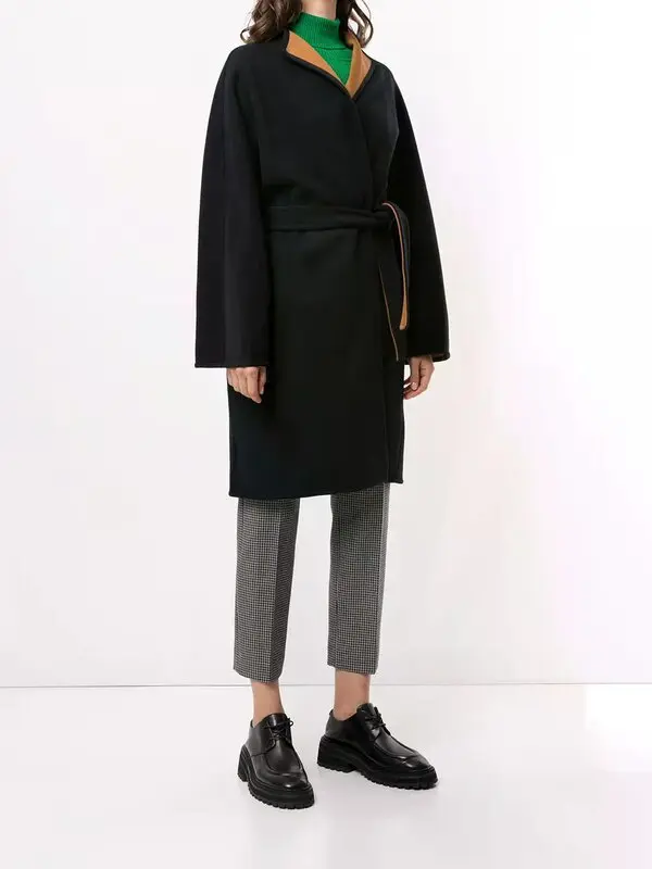 Paule Ka Virgin Wool-blend Belted Coat