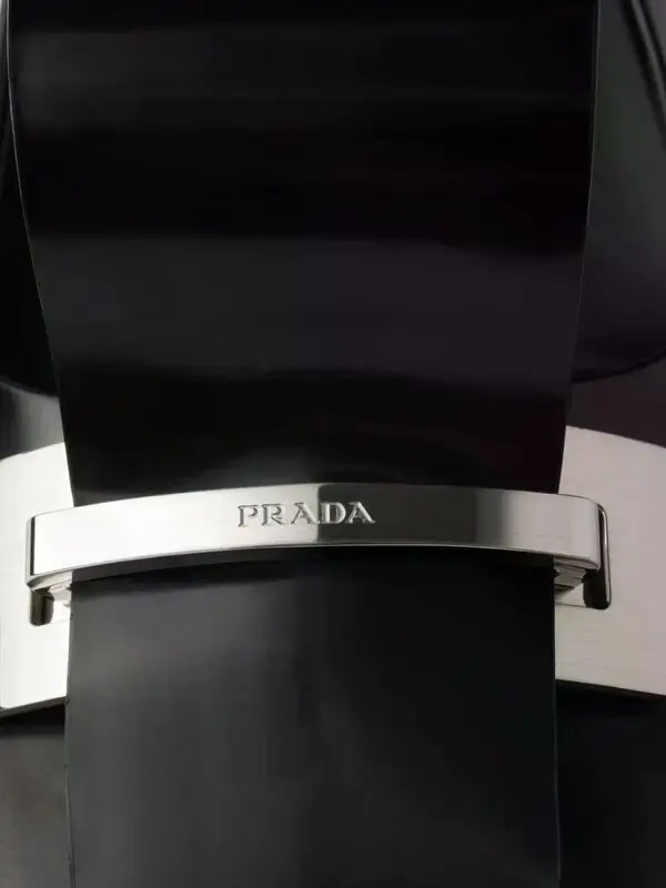 Prada 35mm Brushed-leather Pumps - Black