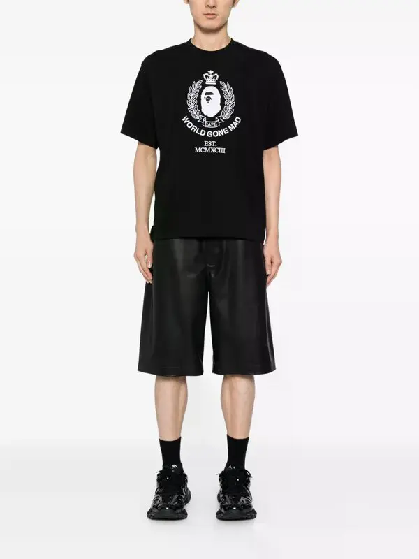 A BATHING APE Embroidered Logo T-shirt