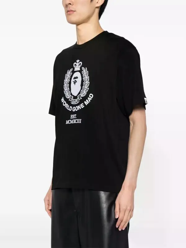 A BATHING APE Embroidered Logo T-shirt