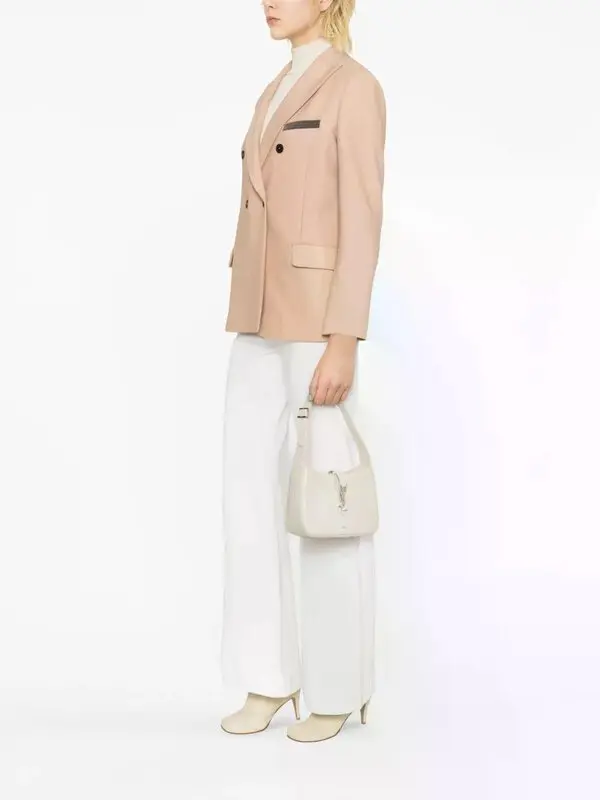 Fabiana Filippi Double-breasted Virgin Wool-blend Blazer