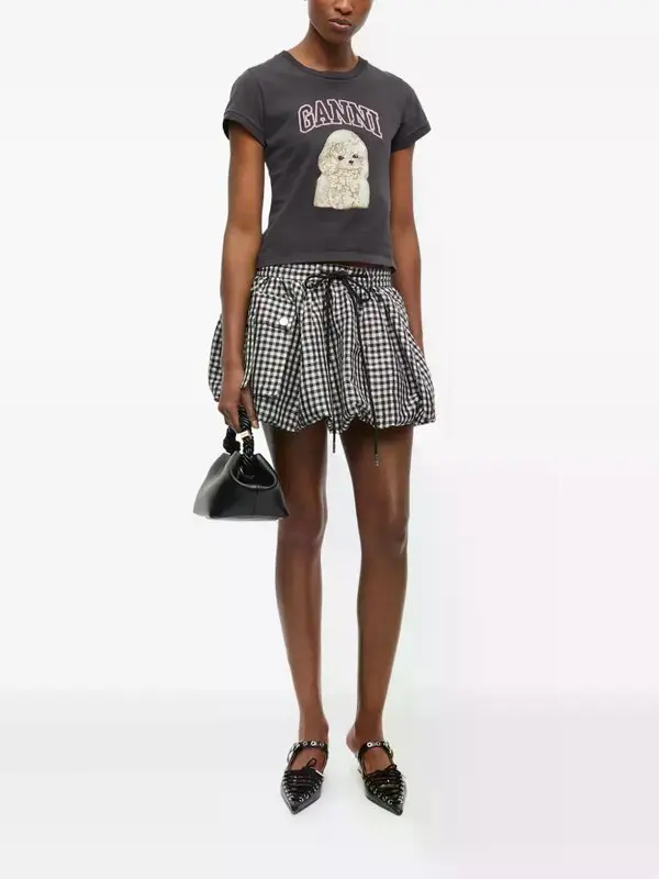 GANNI Organic Cotton Poodle Graphic T-shirt