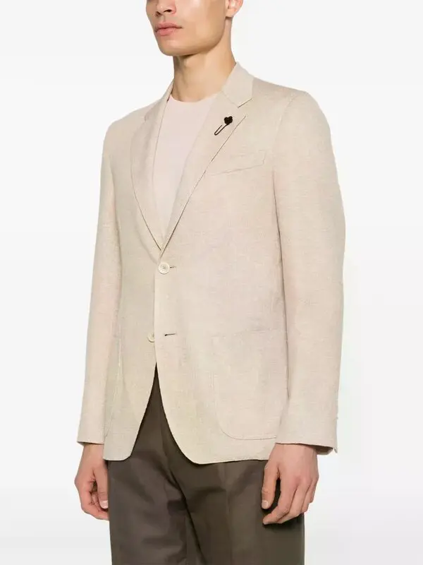 LARDINI Brooch-detail Blazer