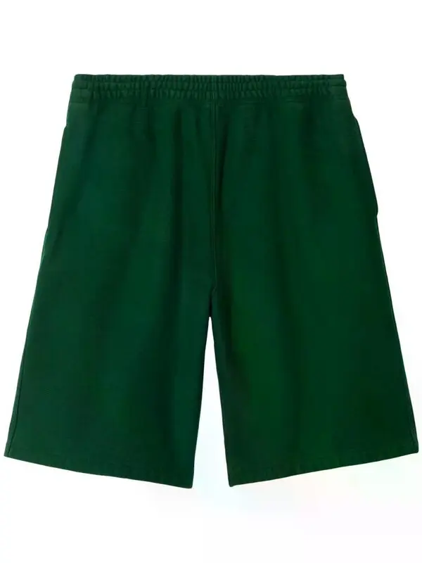Burberry Equestrian Knight-logo Cotton Shorts
