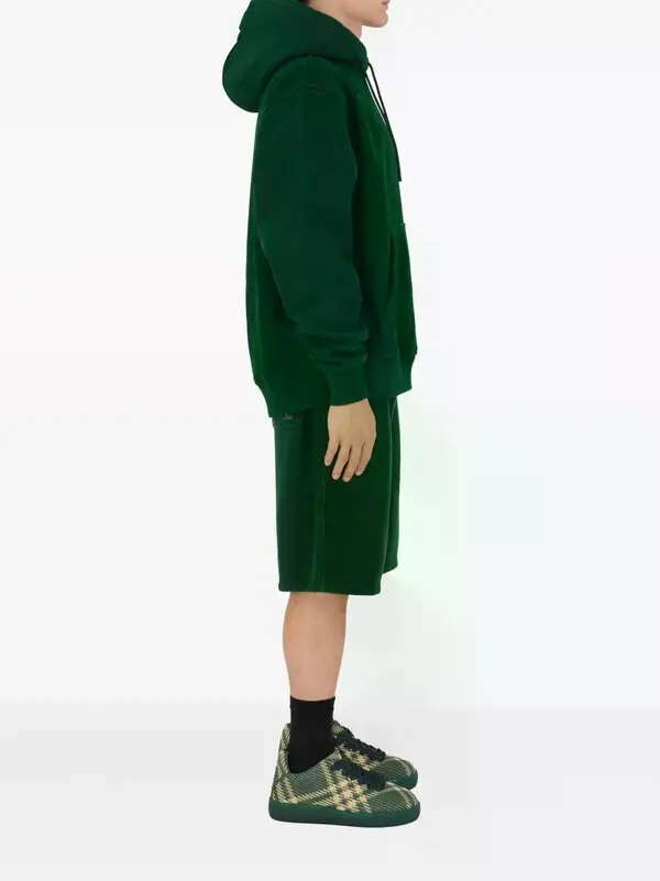 Burberry Equestrian Knight-logo Cotton Shorts