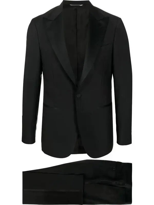 Canali Single-breasted Two-piece Suit - Black