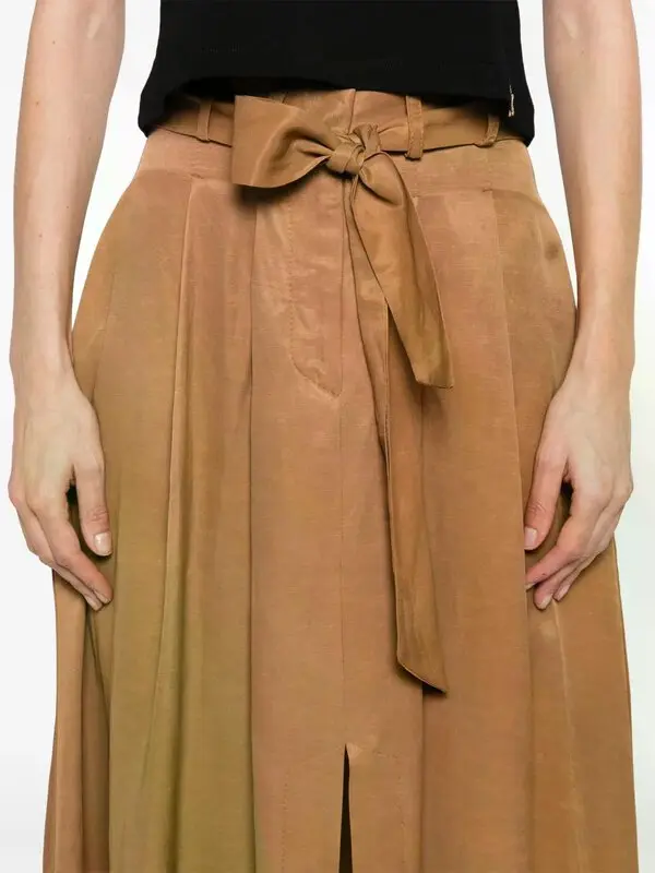 KAOS Pleated A-line Midi Skirt