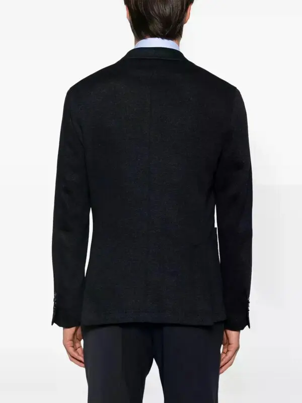 MANUEL RITZ Brooch-detail Blazer - Blue