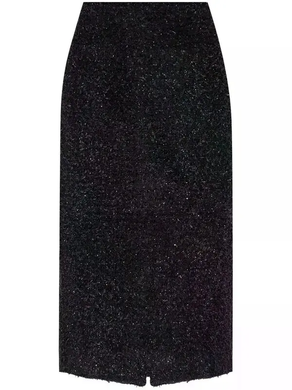 Balenciaga Tweed Midi Skirt