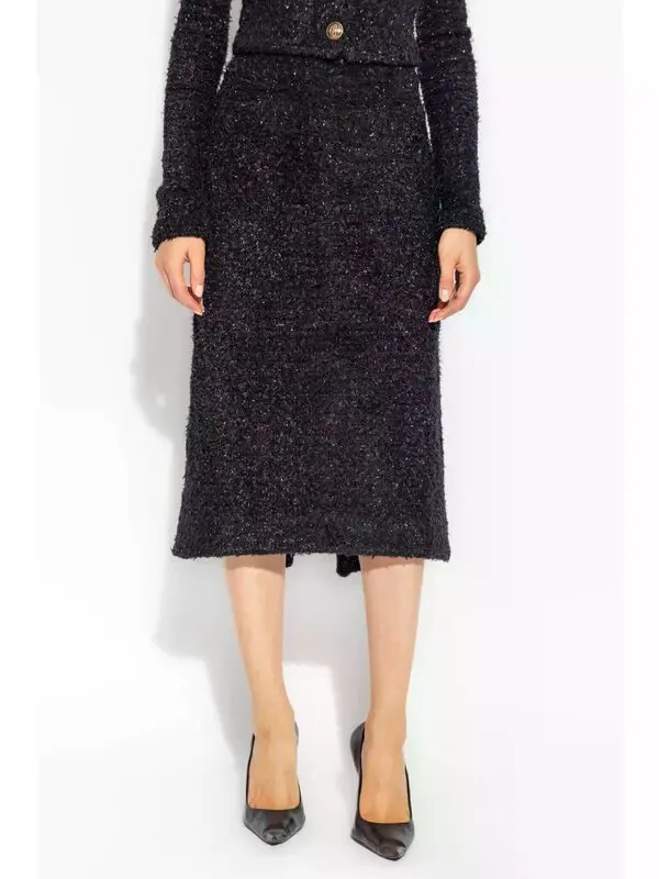 Balenciaga Tweed Midi Skirt
